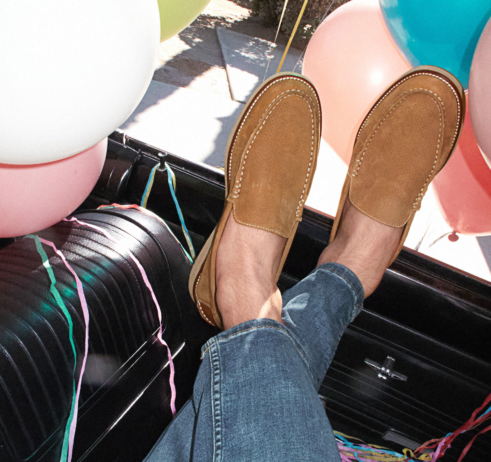 Men's Upton Perfed Venetian Loafer in Snuff Nubuck | Johnston & Murphy