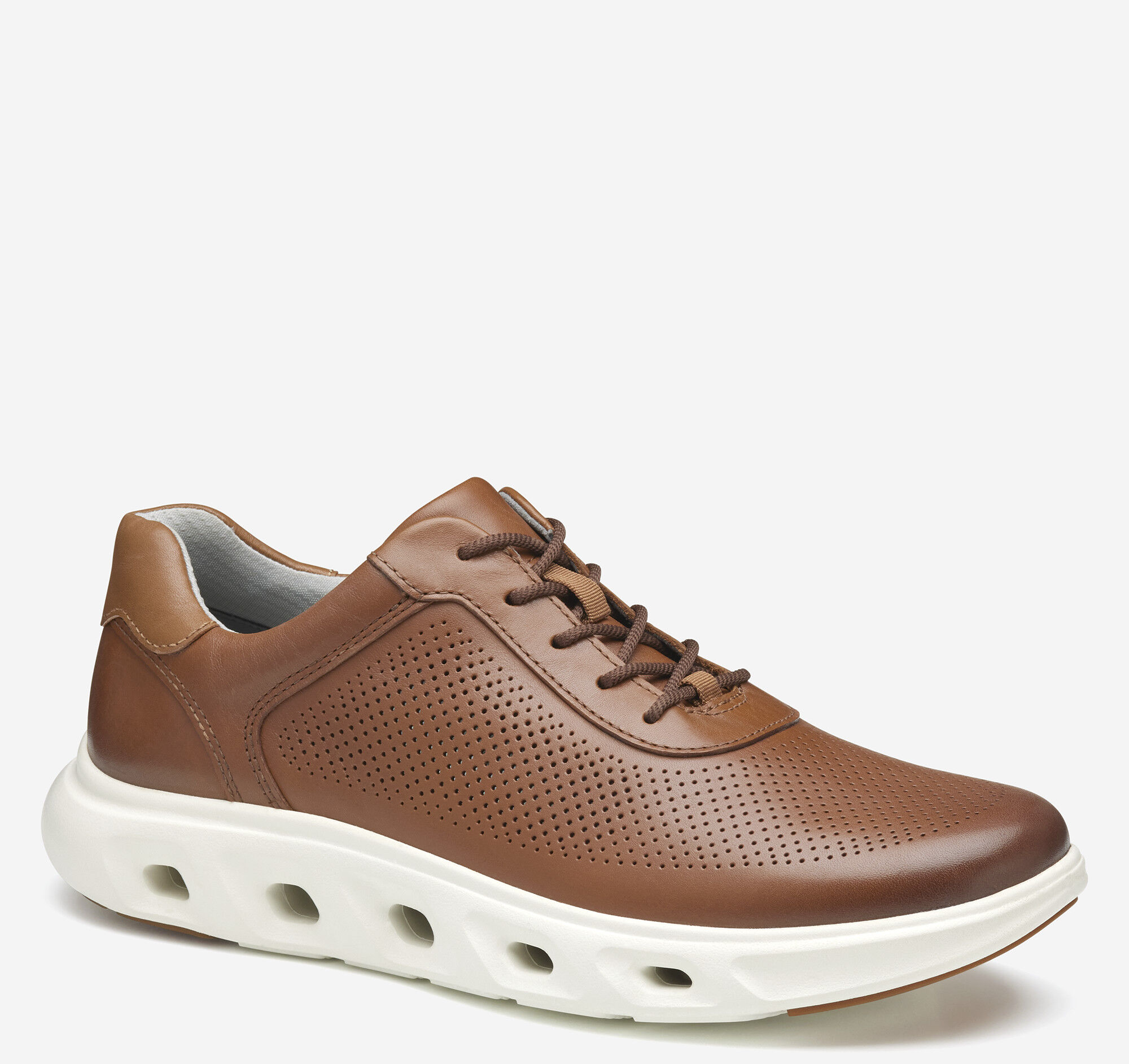 (取寄) ジョンストン&マーフィー コレクション メンズ アンソン U-スロート Johnston & Murphy Collection men Anson U-Throat Brown Men's Reactivate U-Throat in Tan Full Grain | Johnston & Murphy