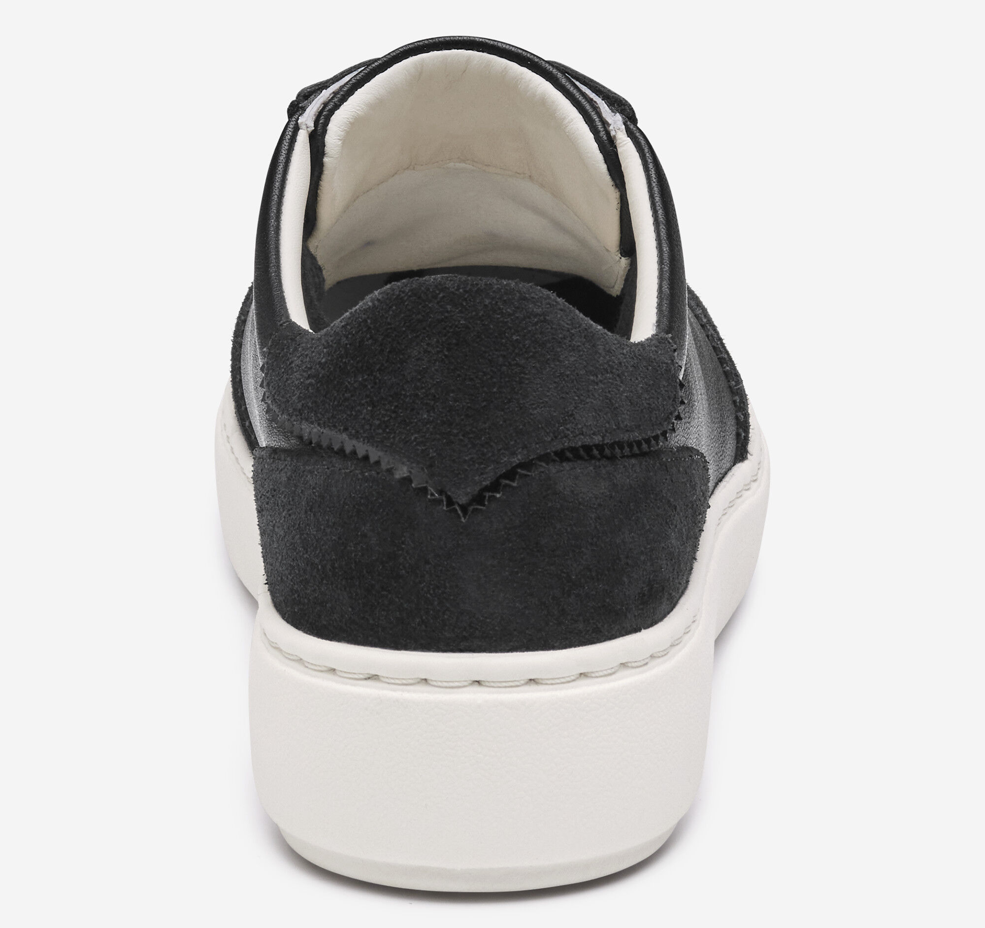 Women's Cammie T-Toe Lace-Up in Black Glove Leather/Suede