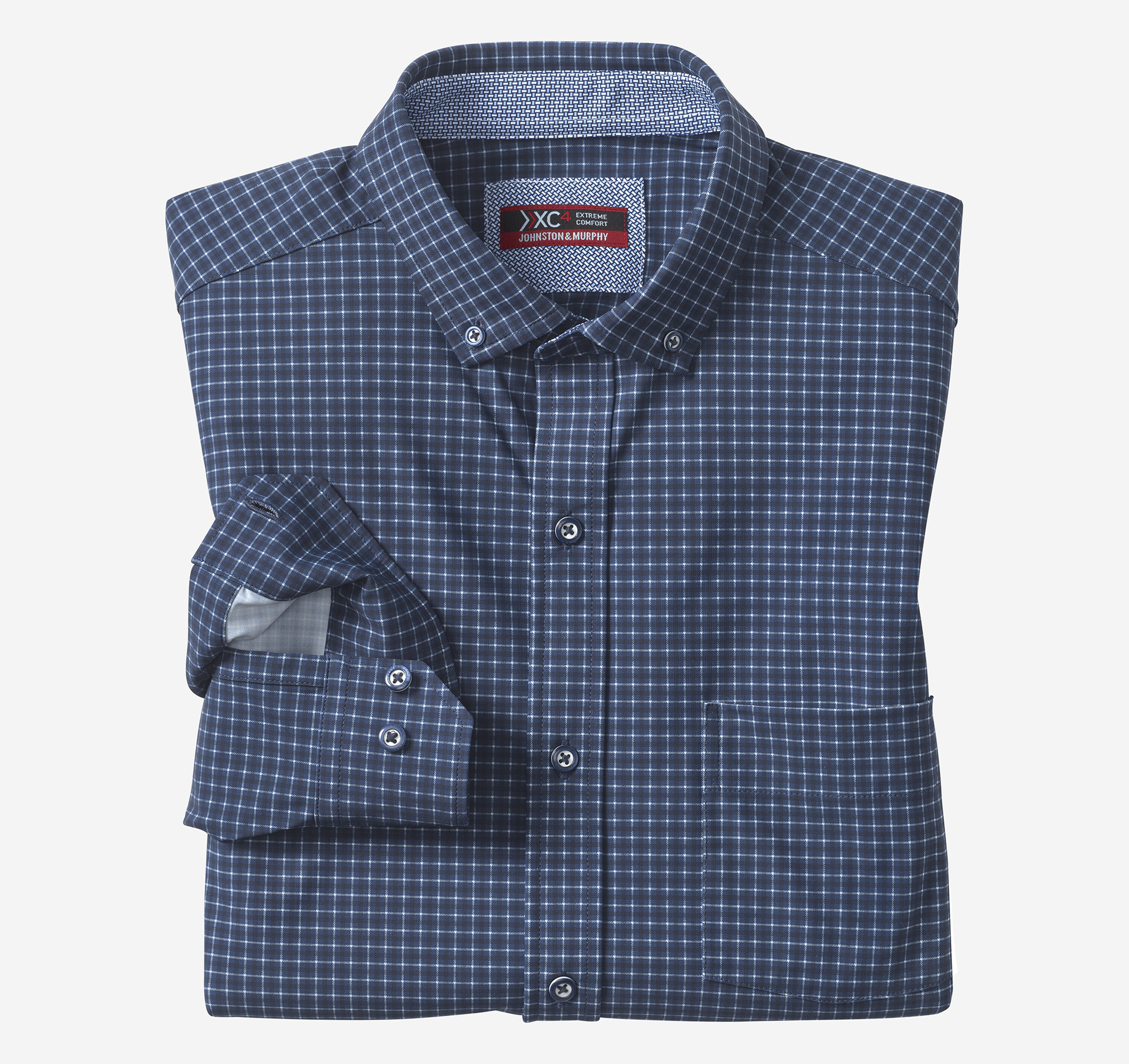 Men's XC+™ Motion Long-Sleeve Sport Knit Shirt | Johnston & Murphy