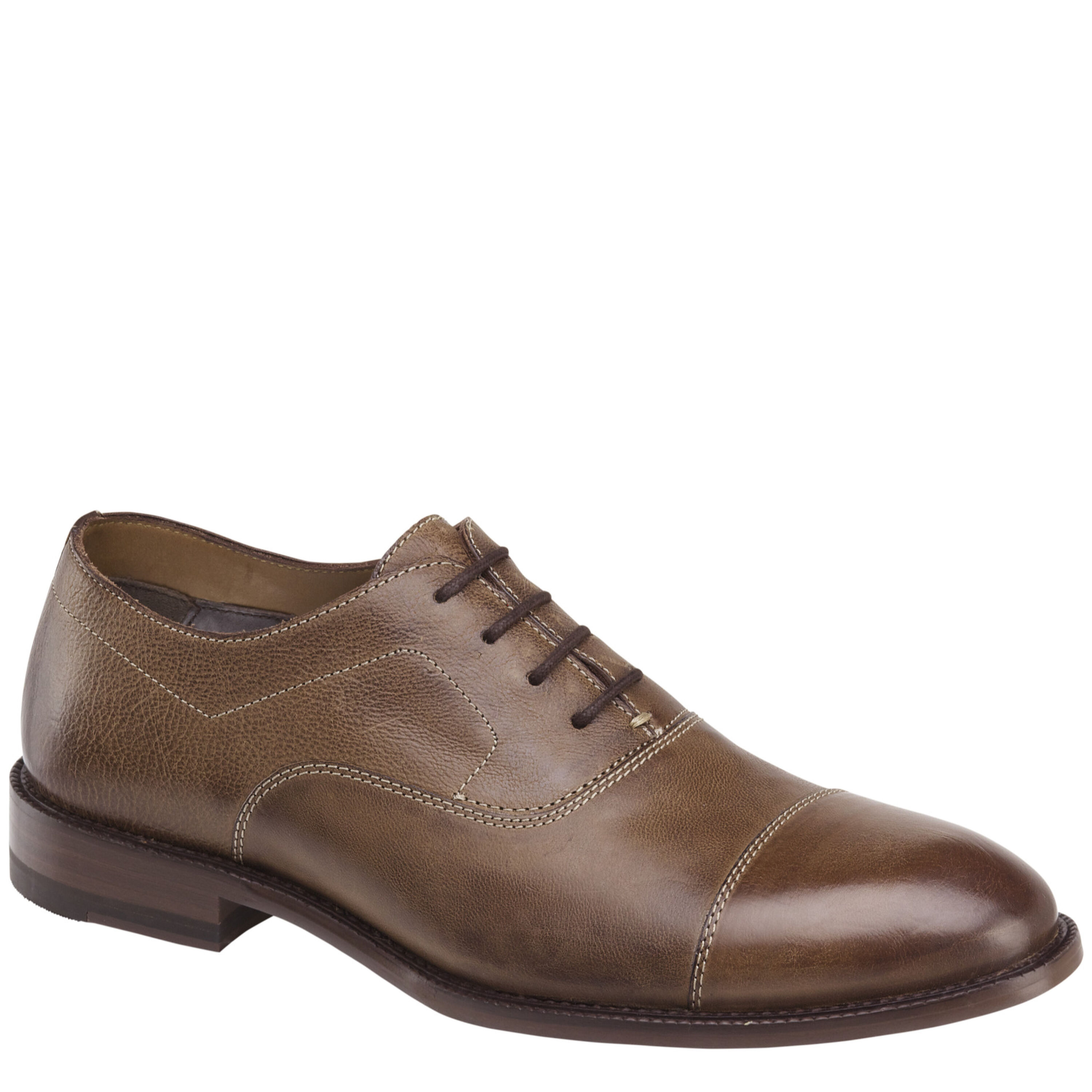 Men's Jasper Cap Toe in Brown Calfskin | Johnston & Murphy