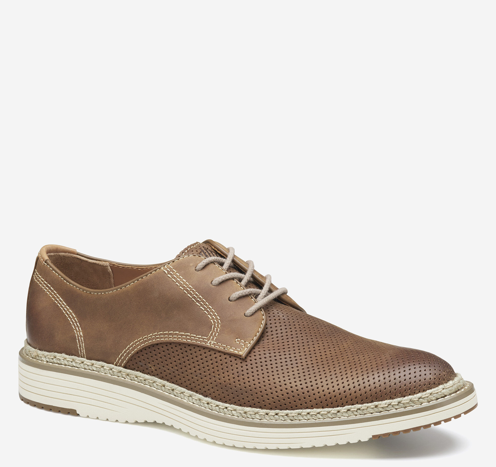 Men's Upton Perfed Plain Toe in Brown Oiled Full Grain | Johnston