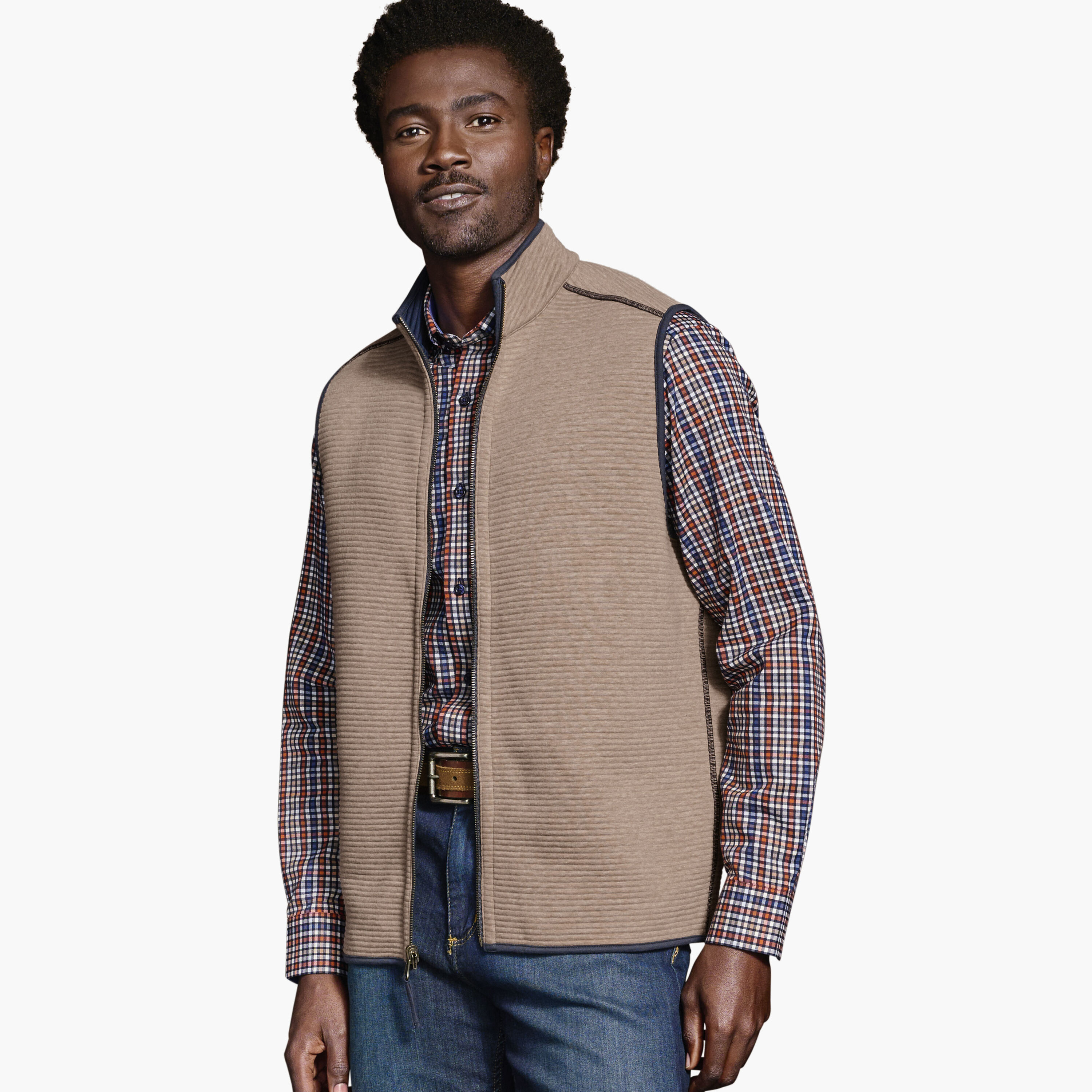 quilted pattern vest
