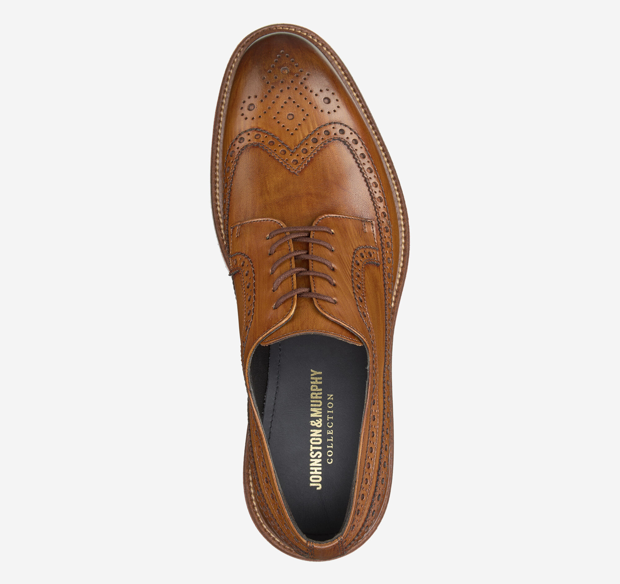 Men's Jenson Longwing in Tan European Calfskin | Johnston & Murphy
