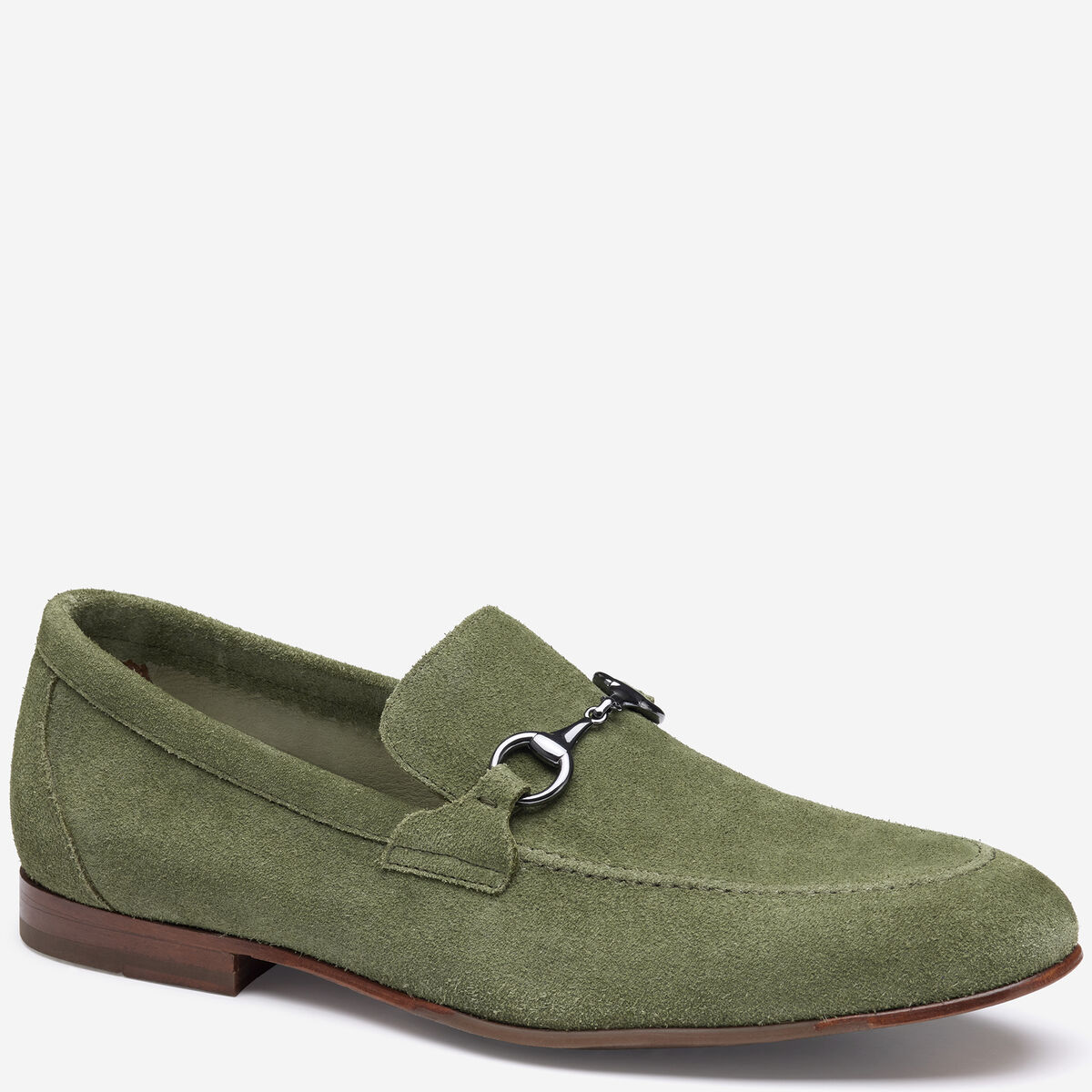 Men's Higgins Bit Loafer in Sage Suede | Johnston & Murphy