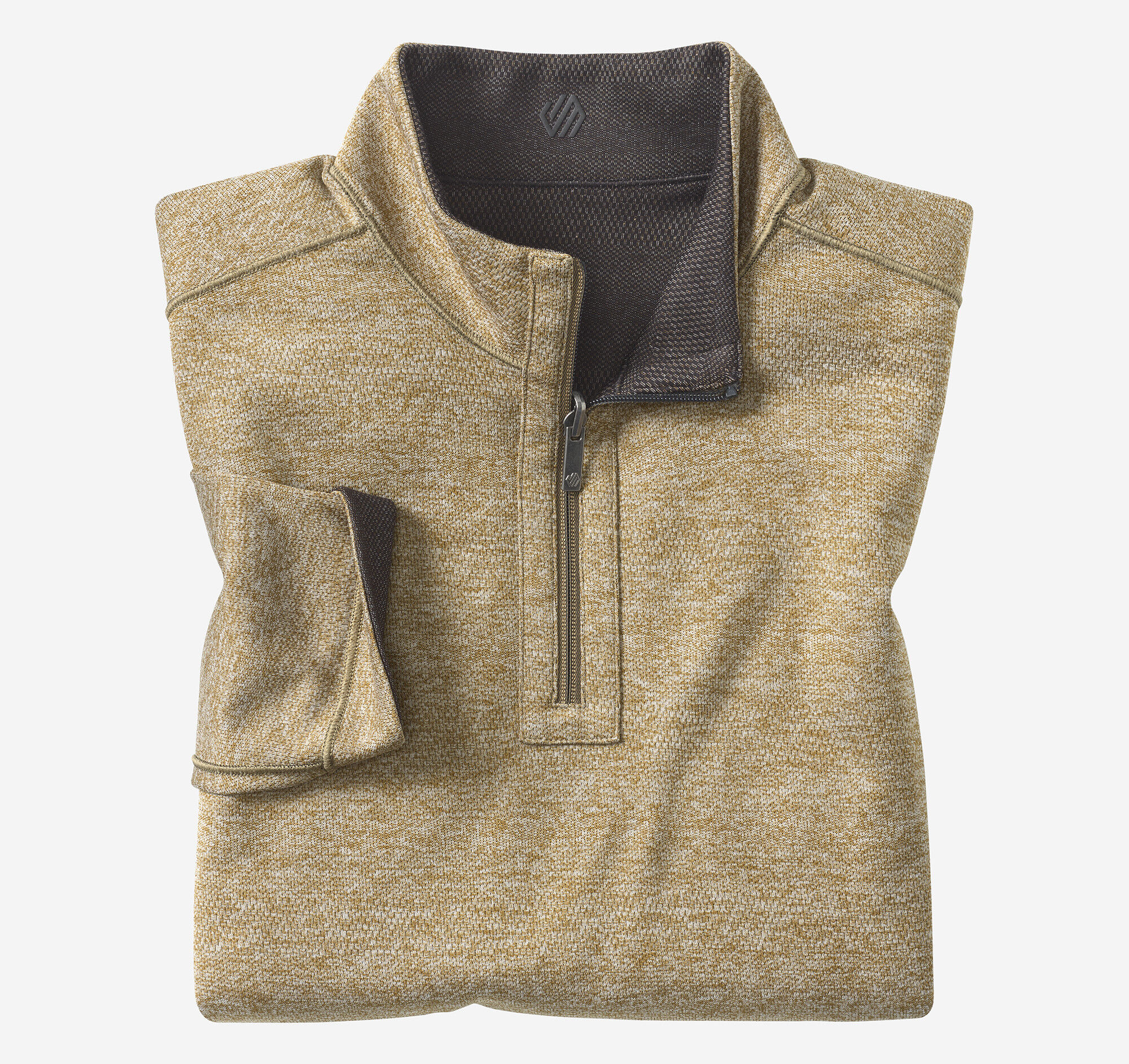 Men's XC4® Performance Reversible Quarter-Zip in Black/Gold