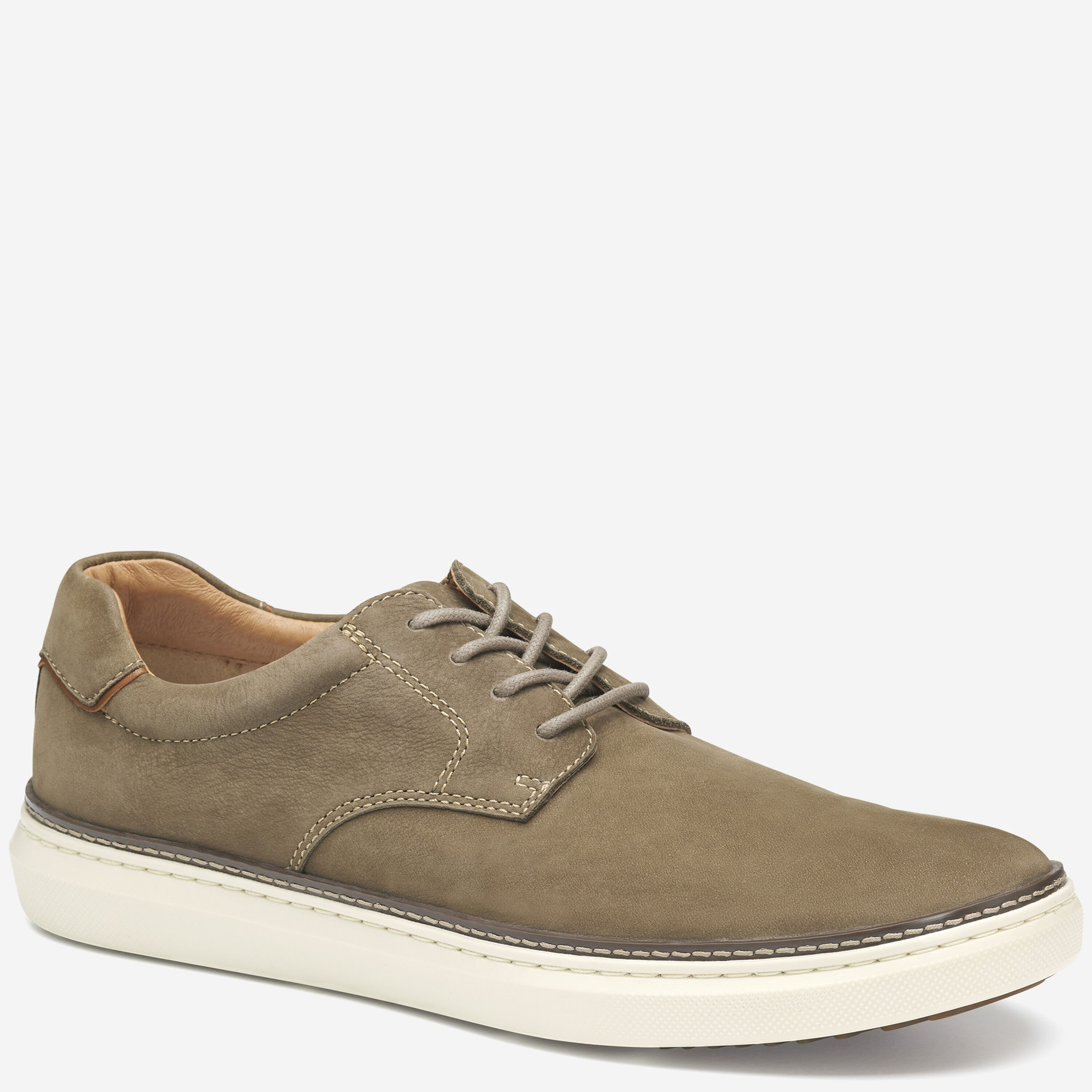 Men's McGuffey 2 Plain Toe in Taupe Tumbled Nubuck | Johnston & Murphy