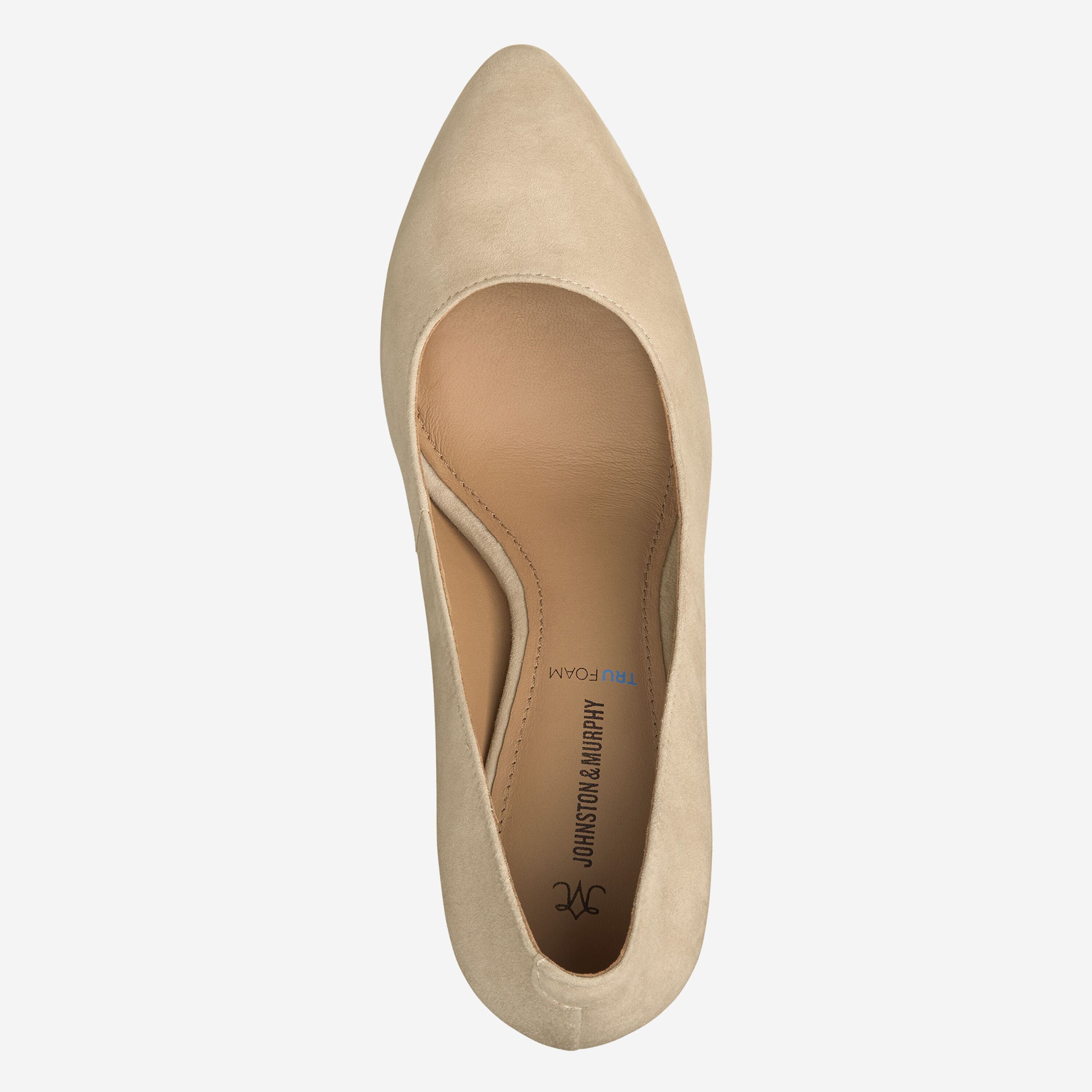 Women's Vicki Pump in Sand Kid Suede | Johnston & Murphy