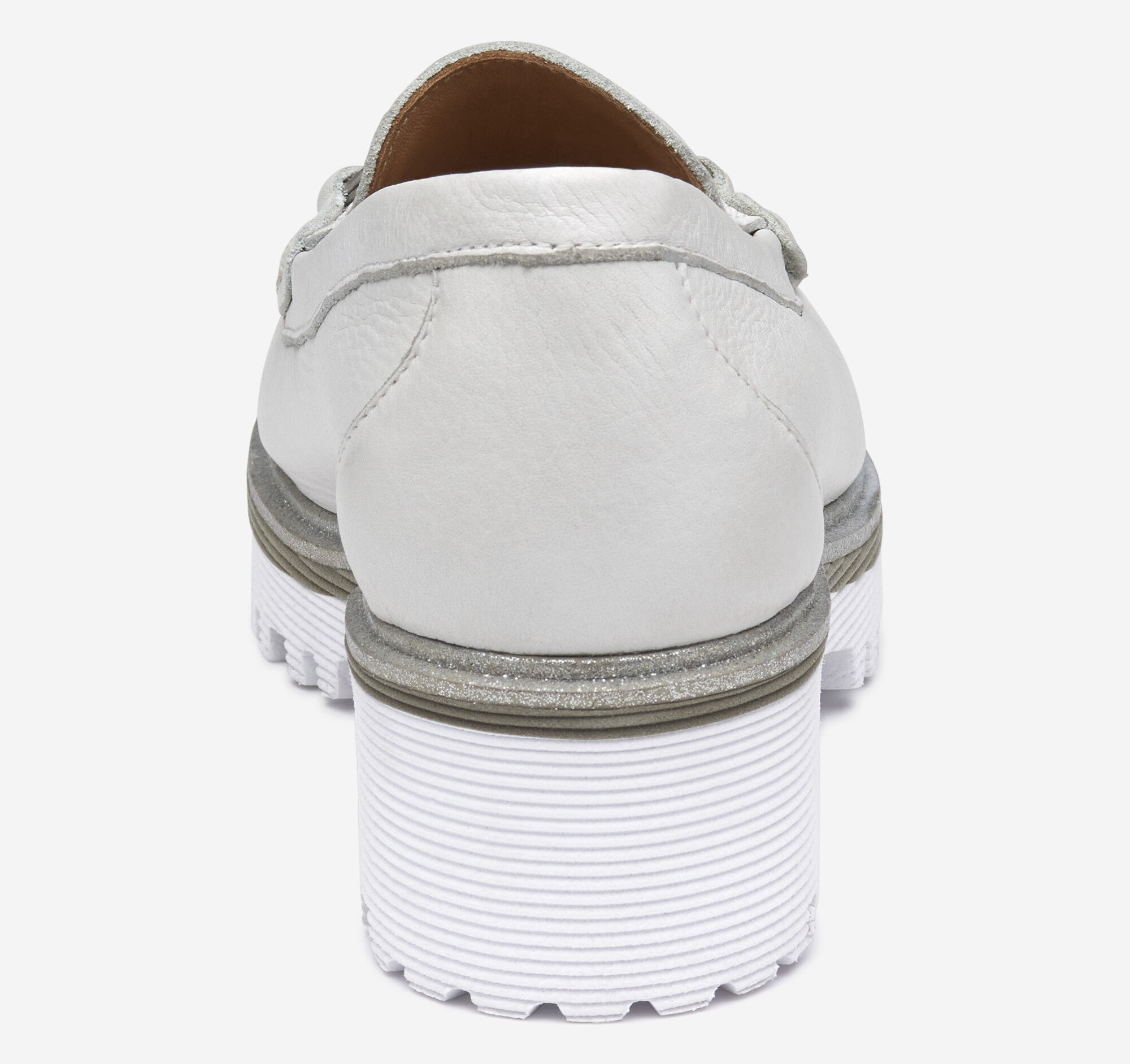 Women's Emmalynn Bit Loafer in White Calfskin | Johnston & Murphy