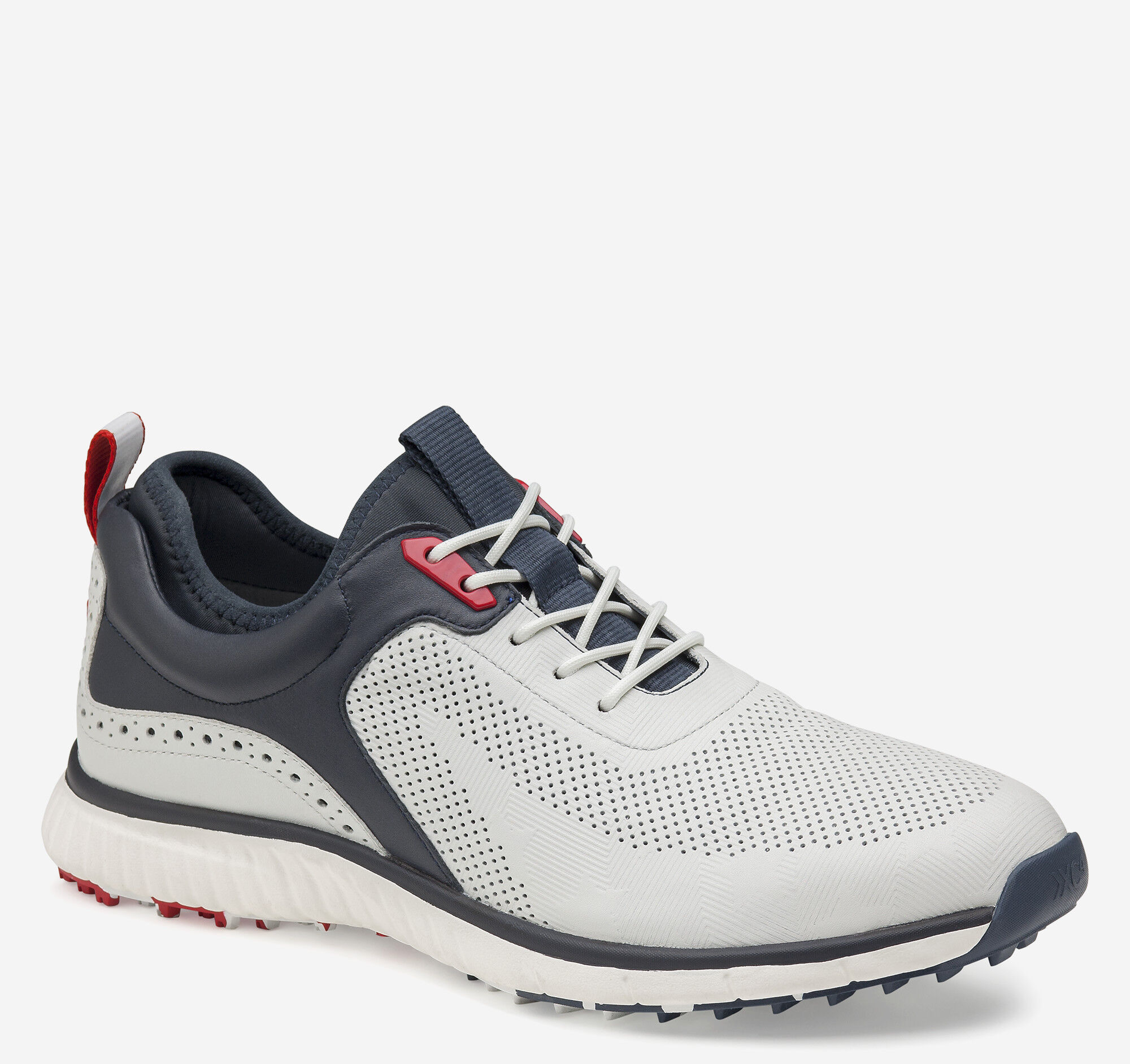 Men's XC4® H1-Luxe Hybrid in White/Navy Full Grain | Johnston & Murphy