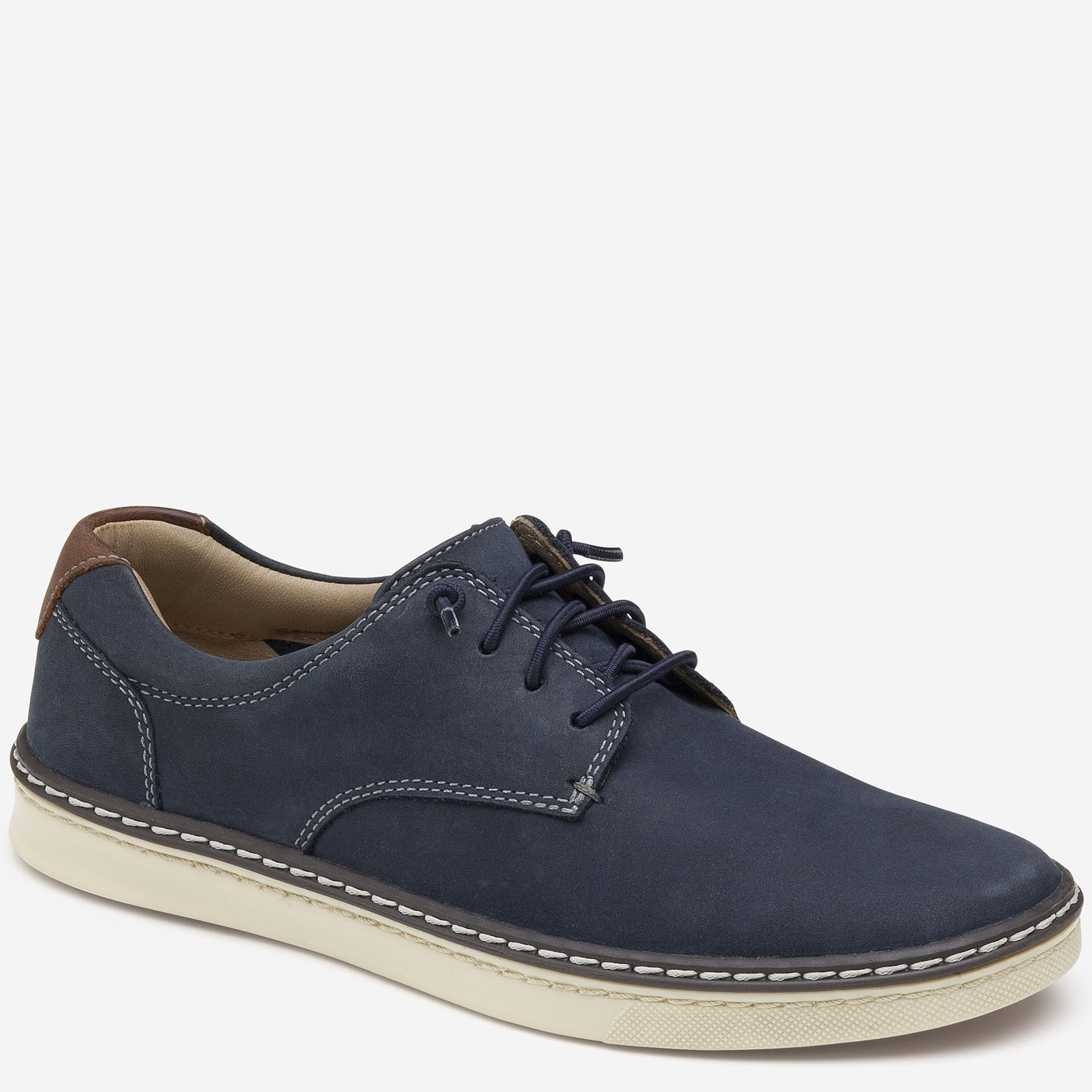 Little Kid McGuffey Plain Toe in Navy Oiled Nubuck | Johnston & Murphy