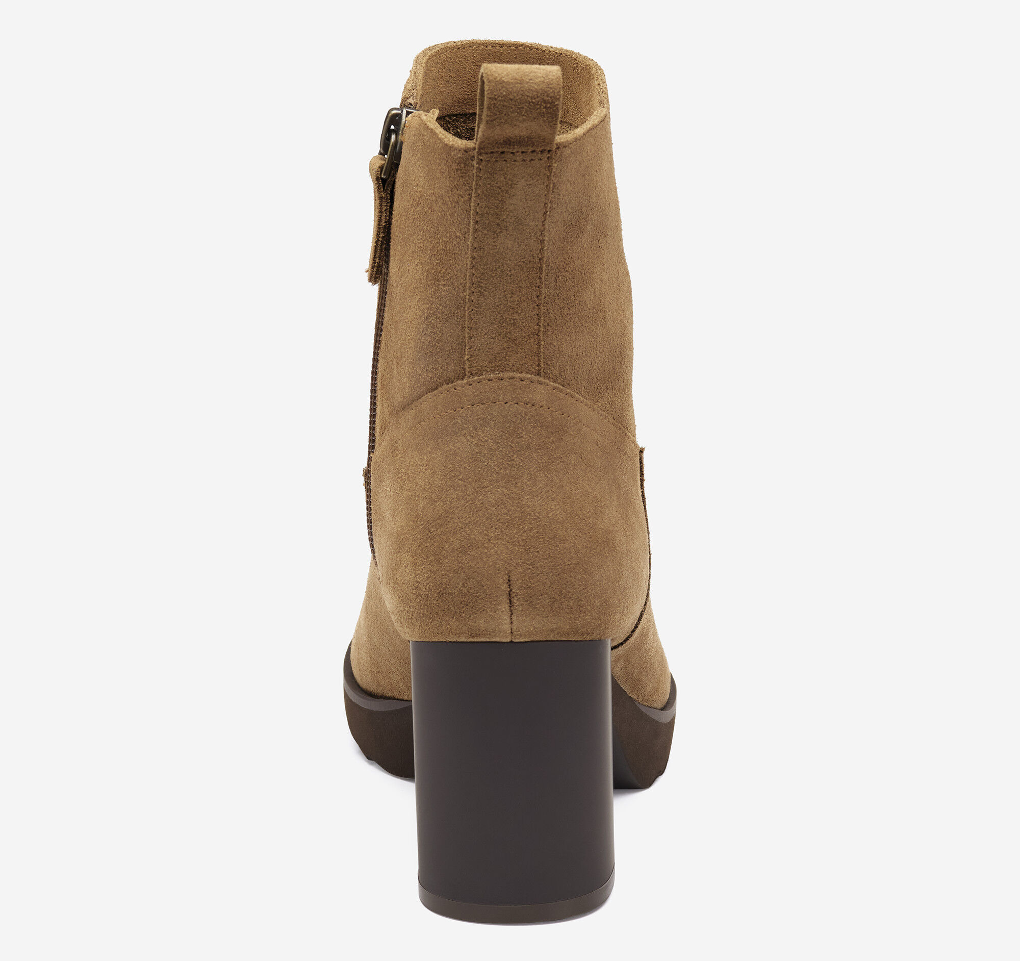 Women's Izzie Bootie in Whiskey Waterproof Suede | Johnston & Murphy