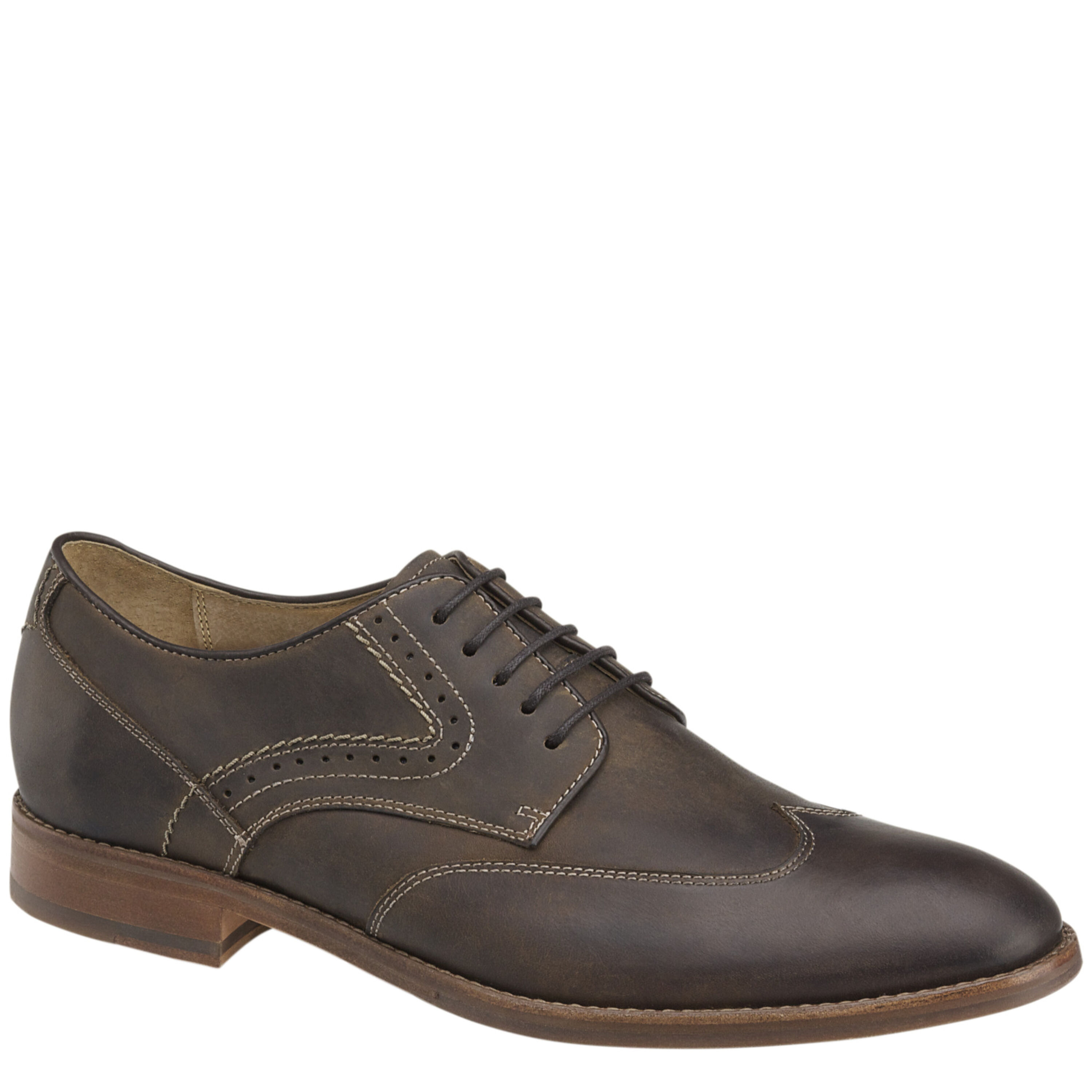 Men's Darben Wingtip in Tan Oiled Leather | Johnston & Murphy