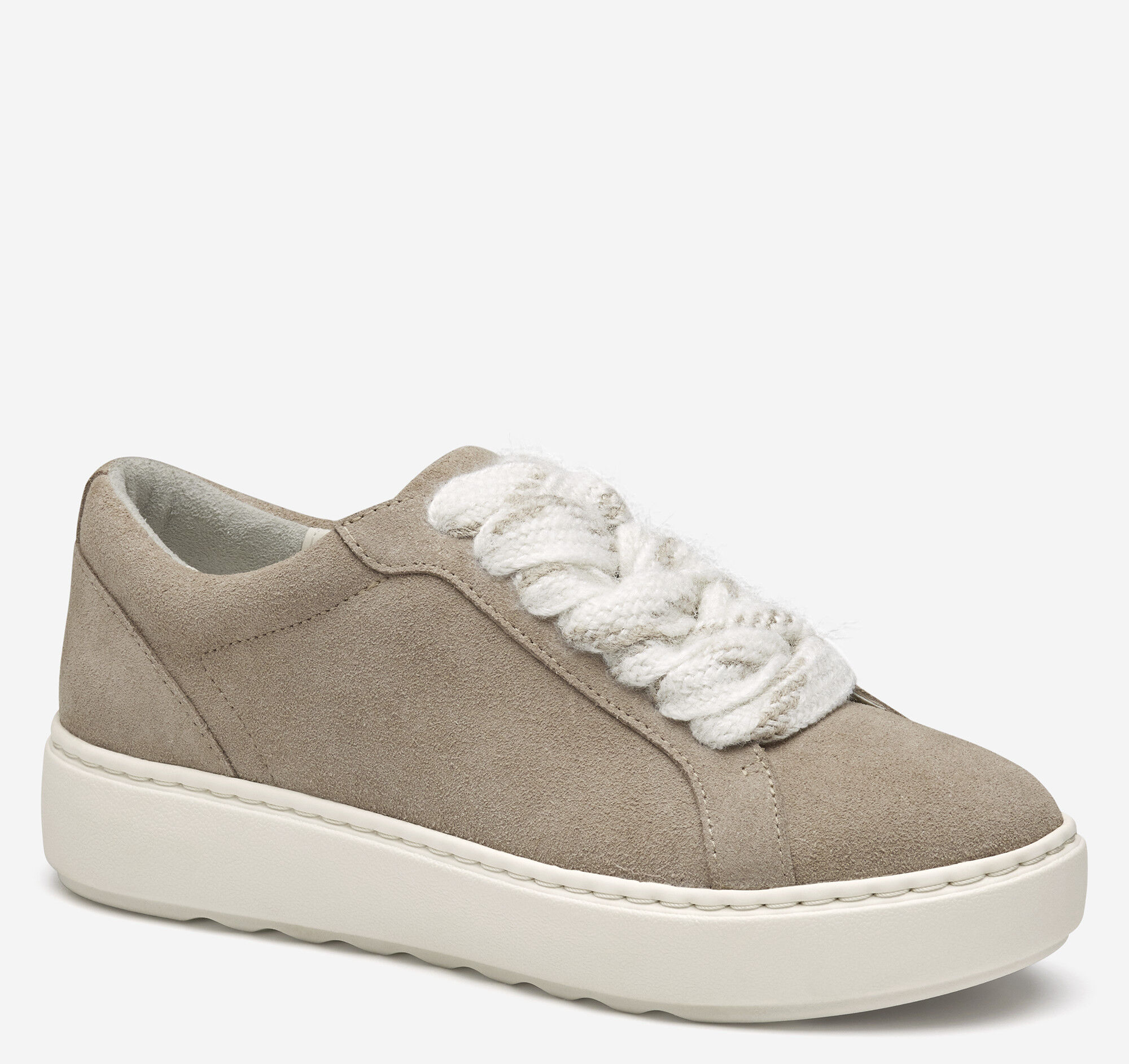 Women's Cammie Lace-Up in Taupe Suede | Johnston & Murphy