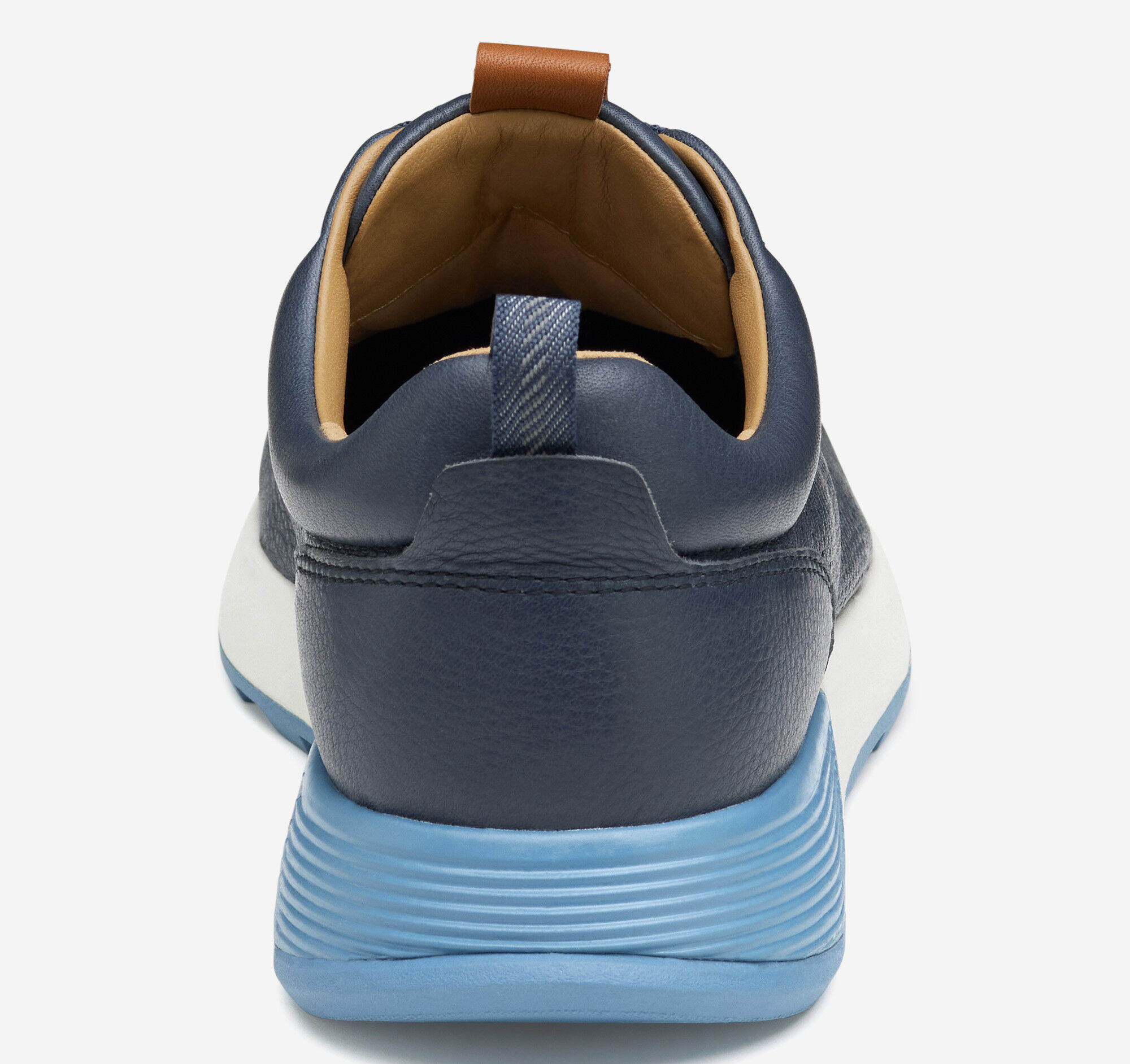 Men's Kinnon Perfed Jogger in Navy Full Grain | Johnston & Murphy