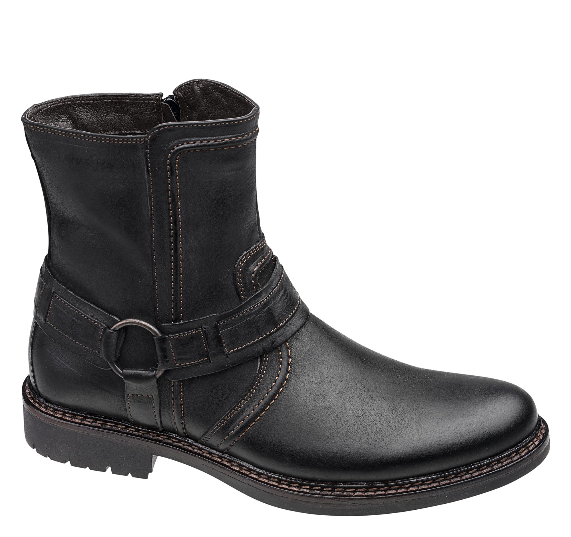 Men's Watts Harness Boot in BLACK | Johnston & Murphy