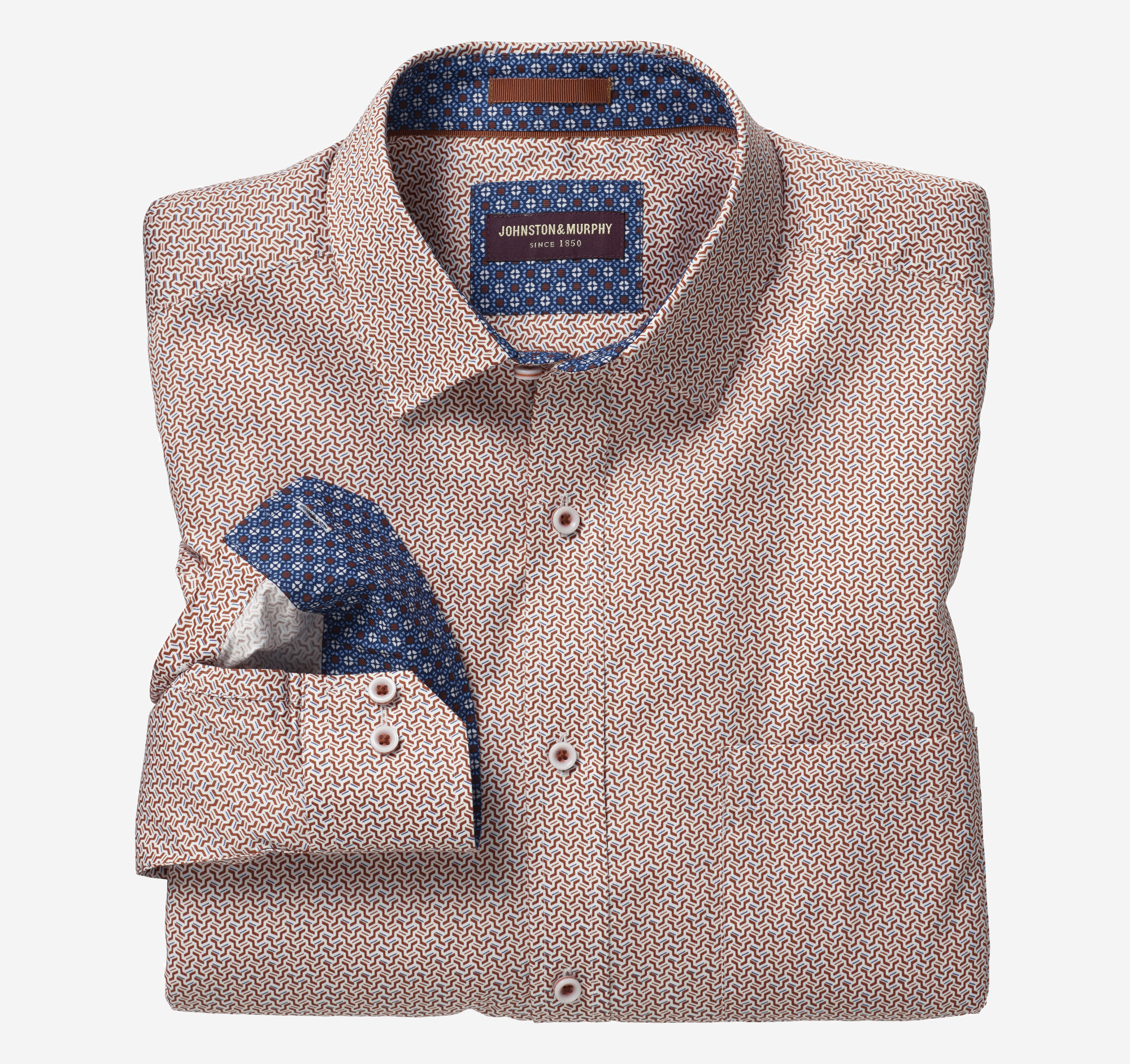 Split Maze Print Shirt