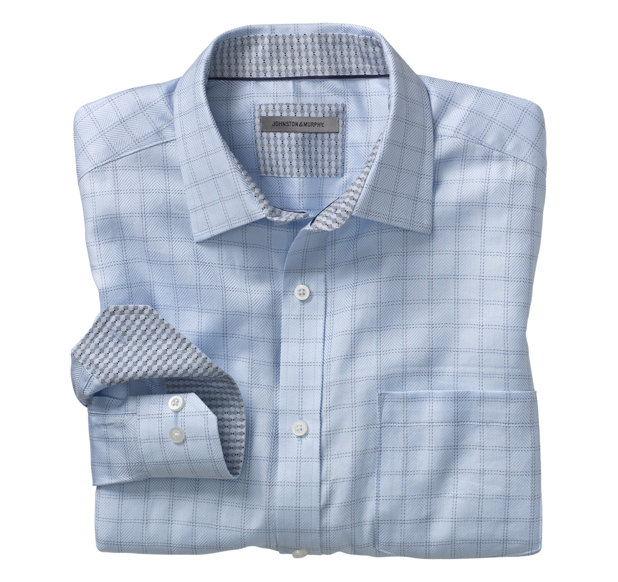 Herringbone Dash Windowpane Shirt
