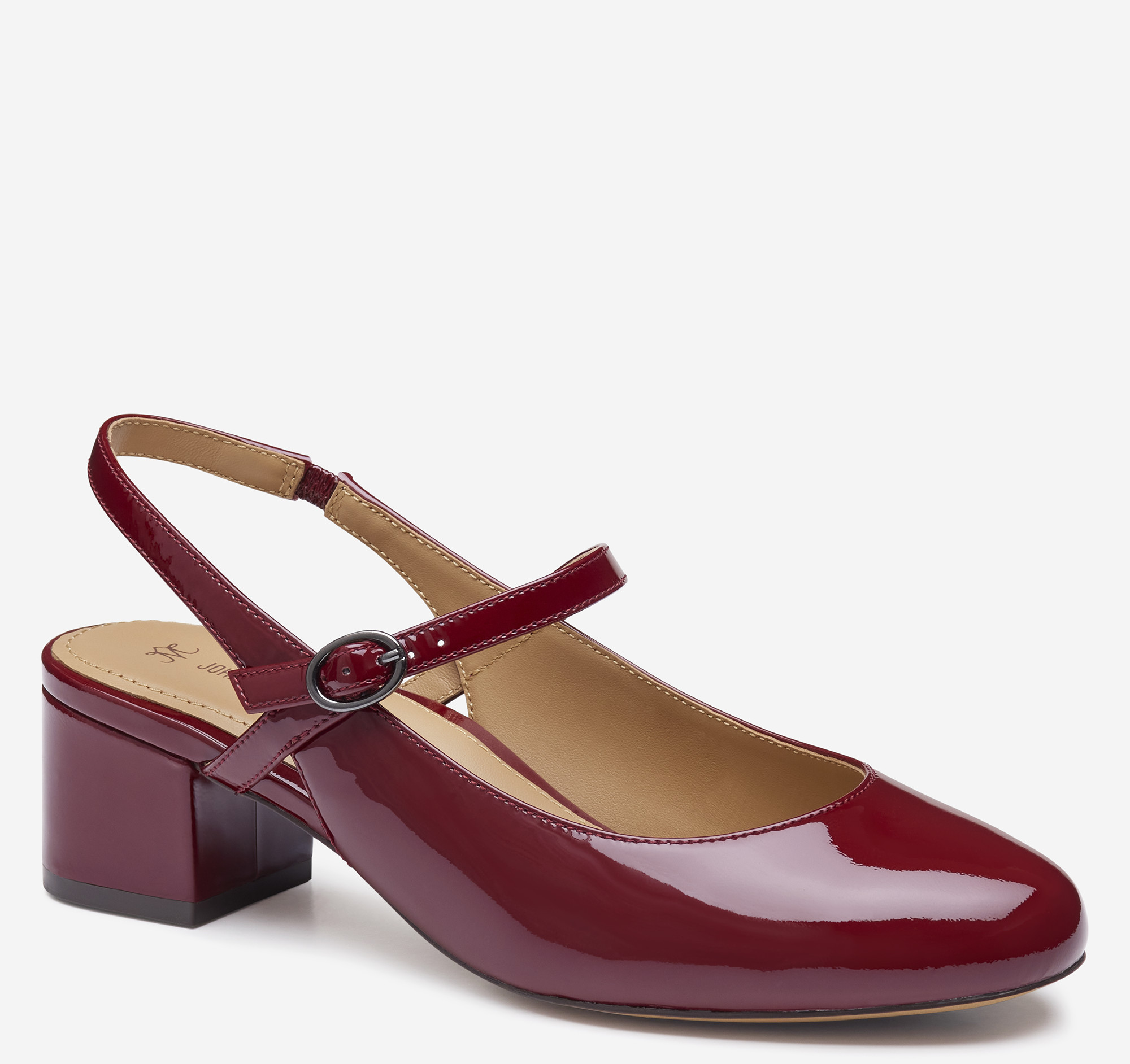 Women's Sienna Mary Jane Slingback in Red Patent Leather | Johnston ...