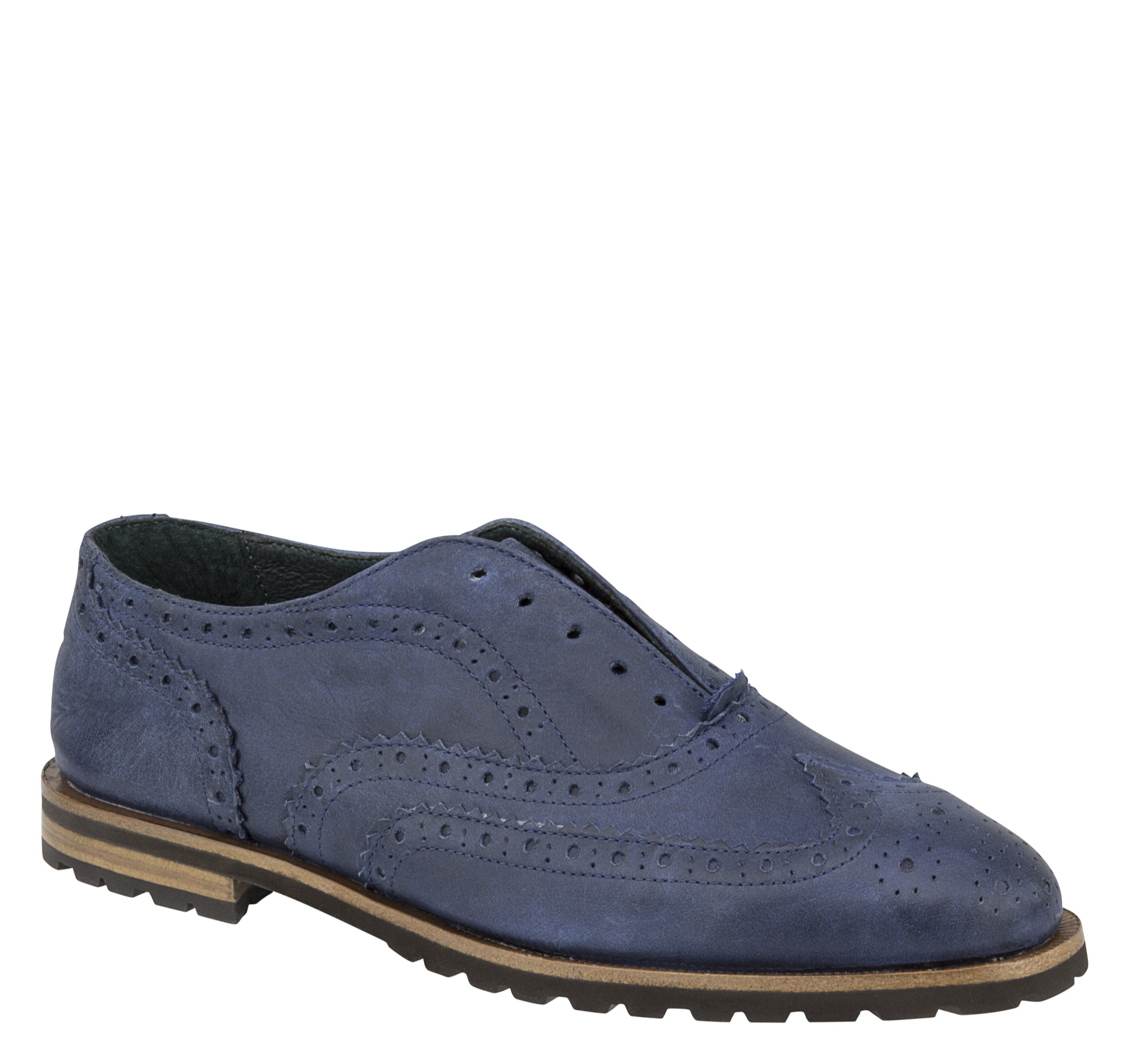 Brit Wingtip Slip-On