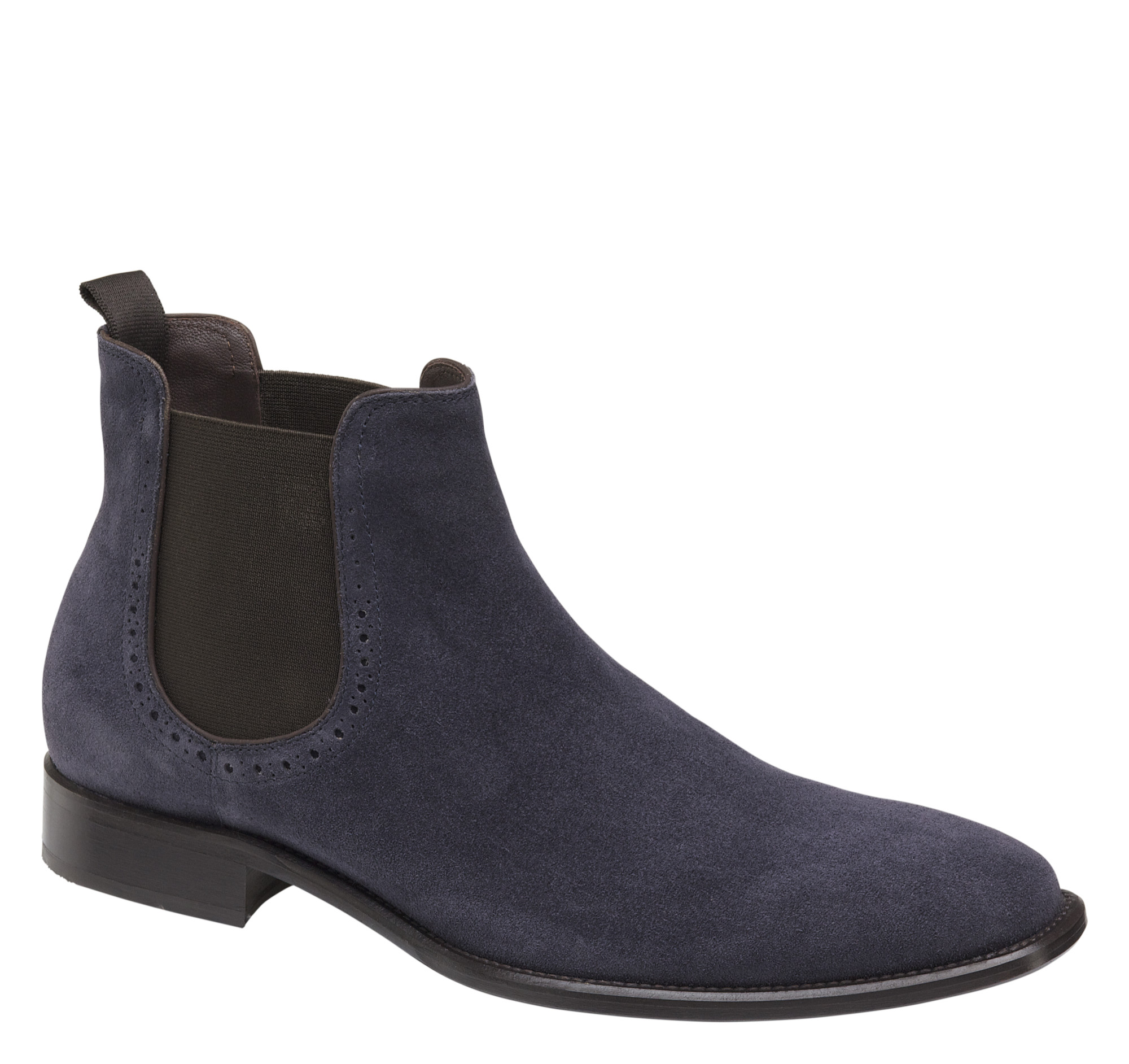 Men's Maxwell Chelsea Boot in Navy Italian Suede | Johnston & Murphy