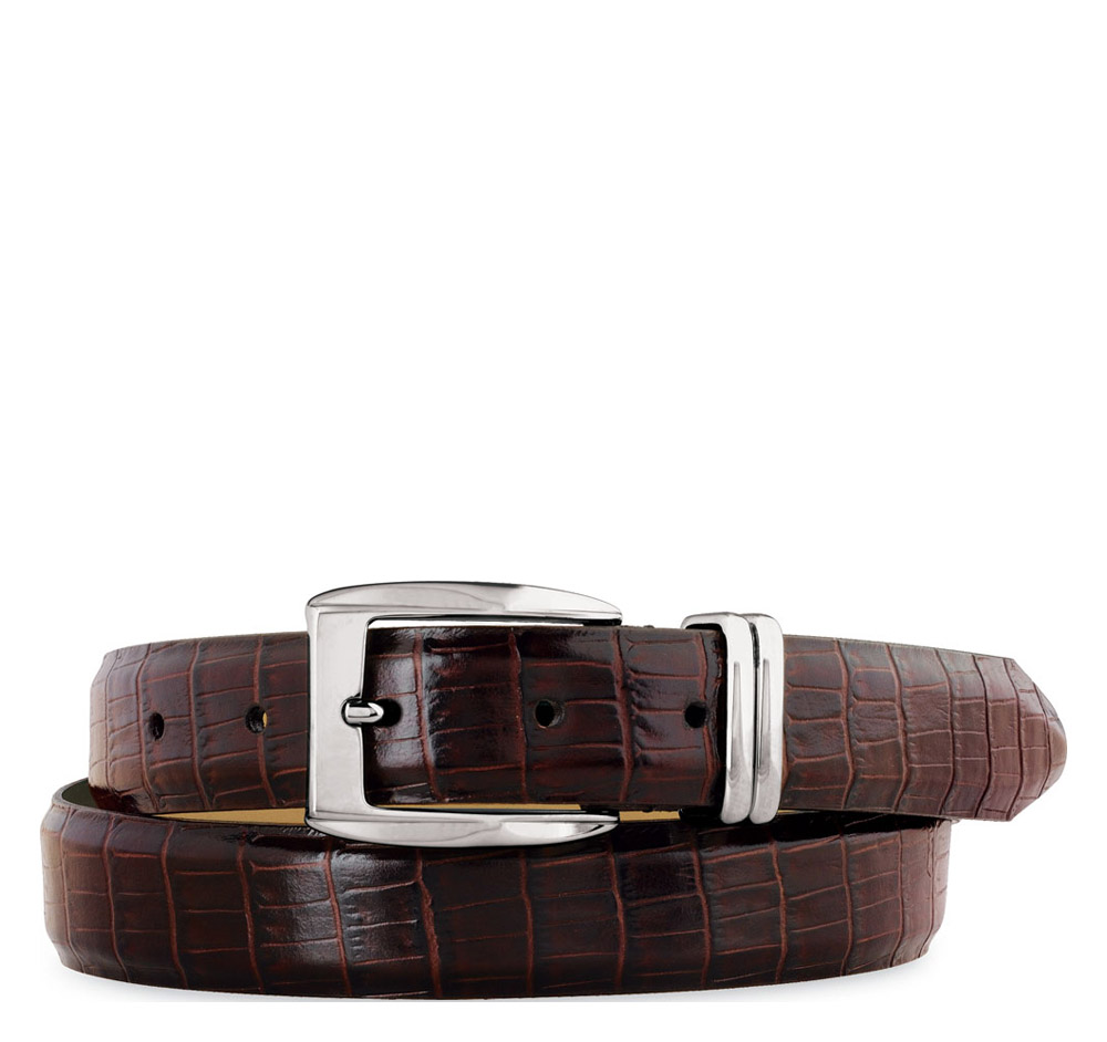 Croc Embossed Belt