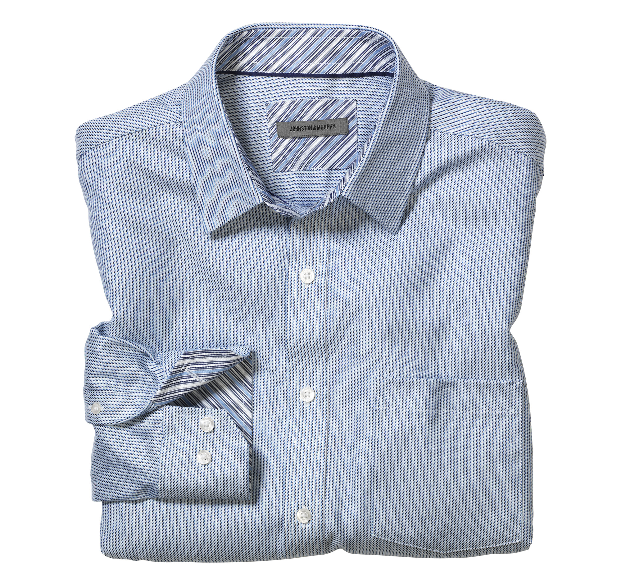Tailored Fit Diagonal Neat Shirt