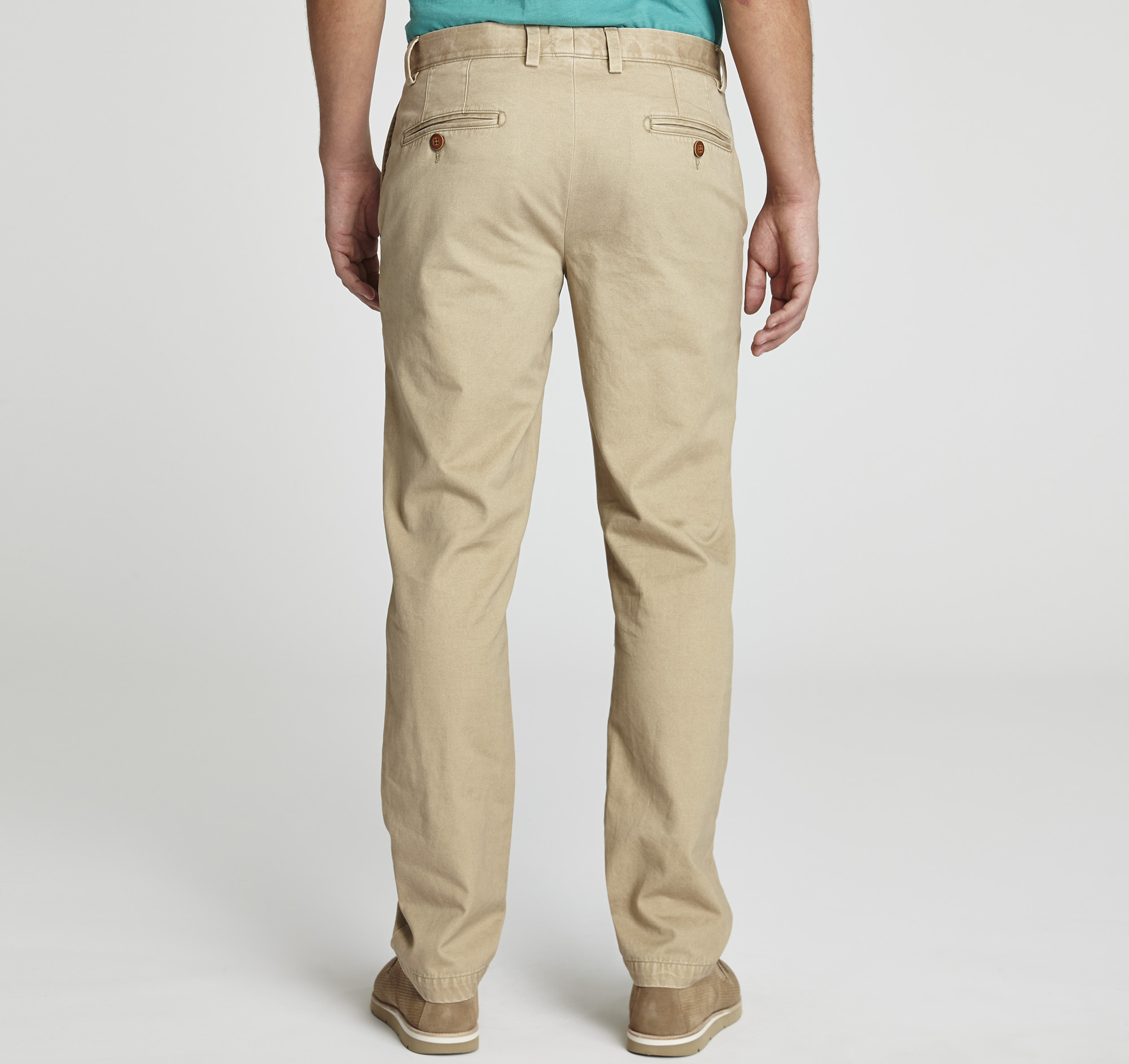 Slim Fit Garment Washed Chinos