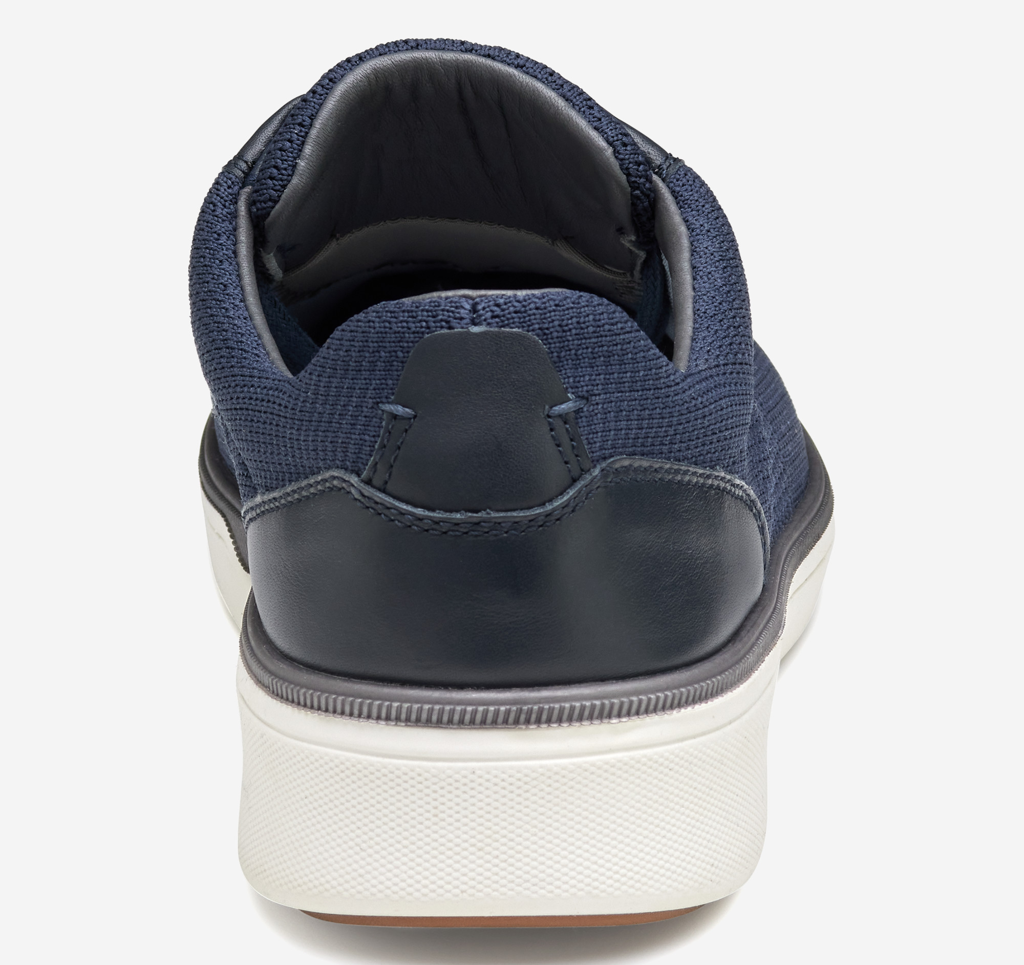 Men's XC4® Foust Knit U-Throat in Navy Recycled Knit | Johnston & Murphy