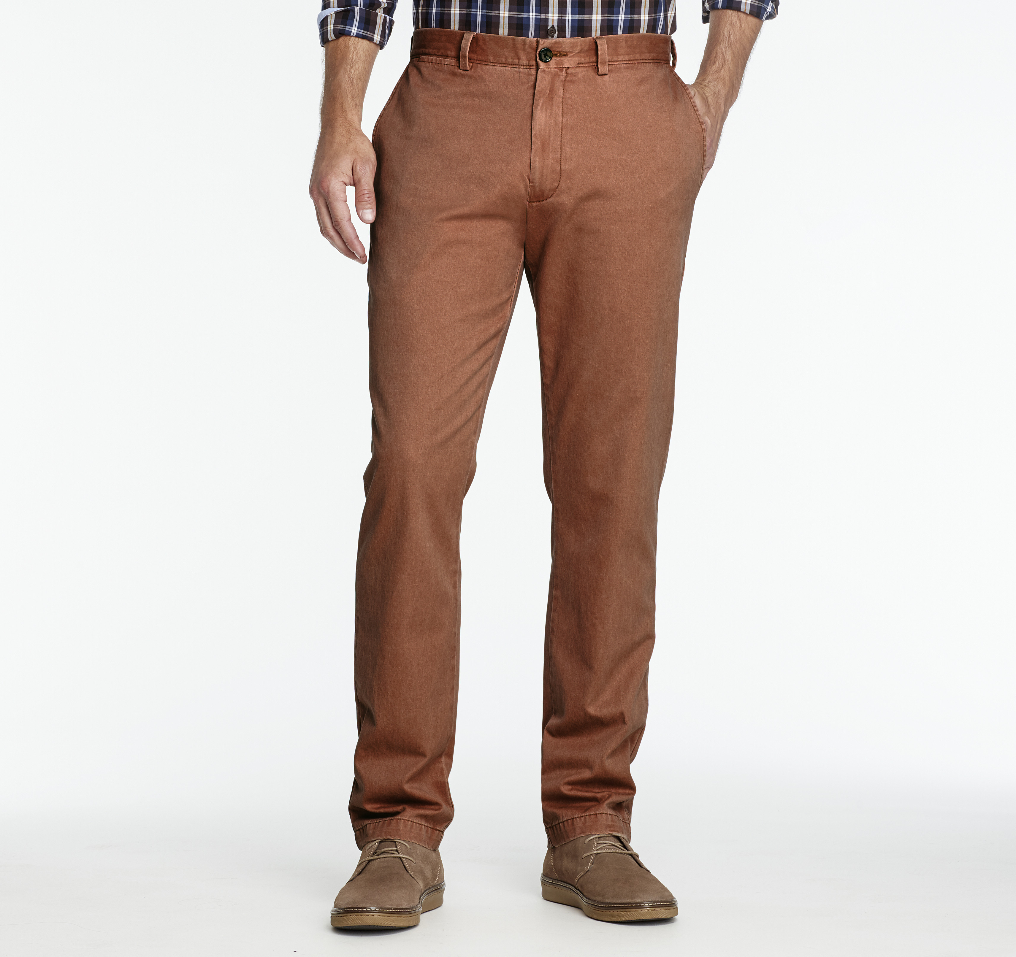 Slim Fit Garment Washed Chinos