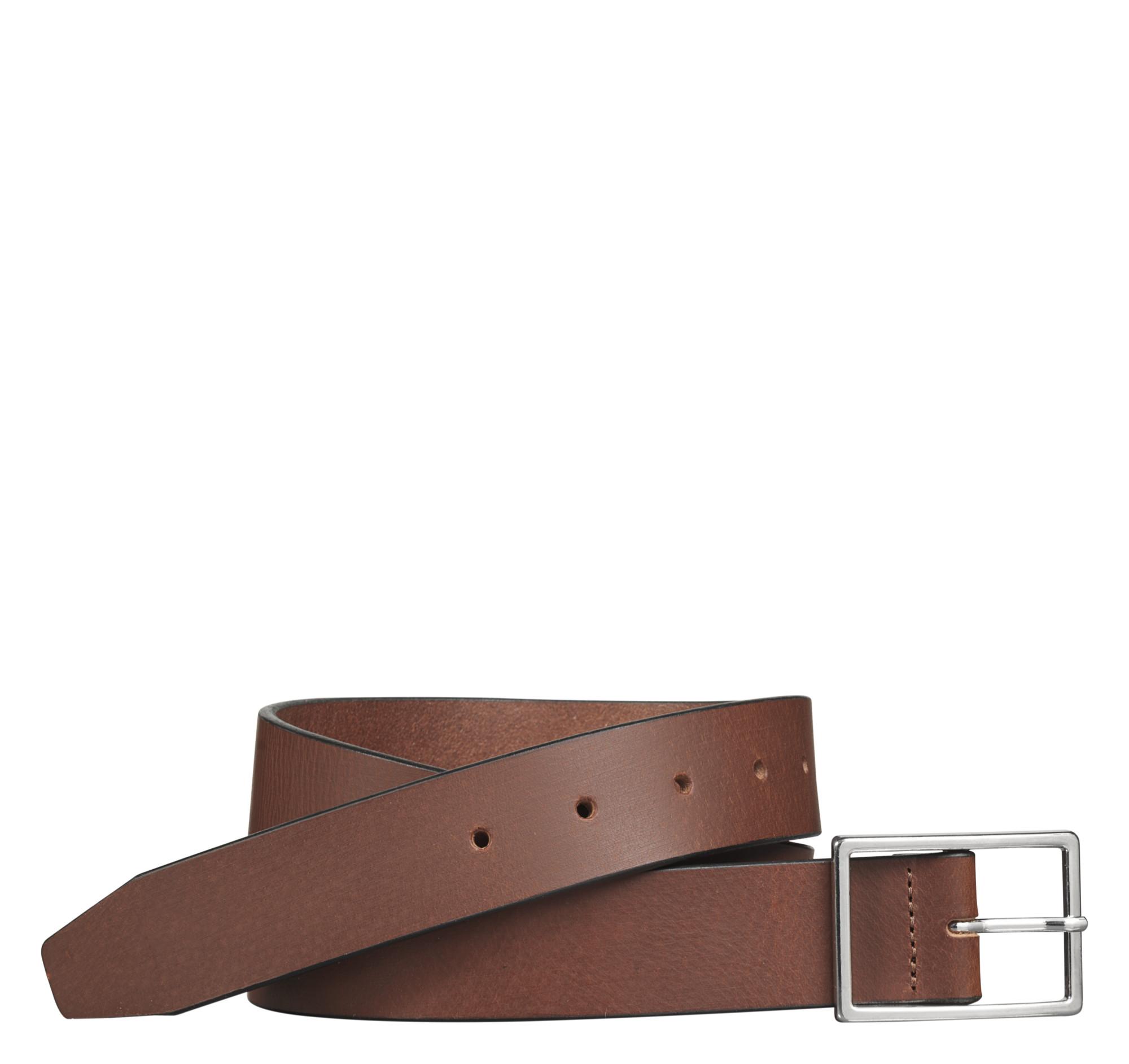 Polished-Nickel Buckle Belt